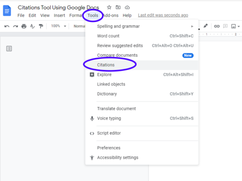 Citations Tools & Google Docs | ProfessorRome.com